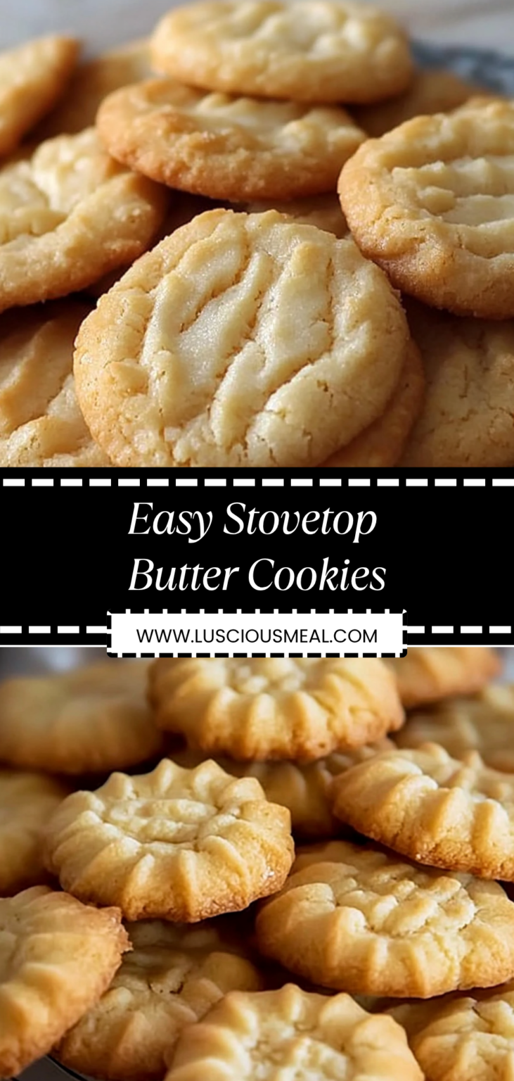 Easy Stovetop Butter Cookies - lusciousmeal.com