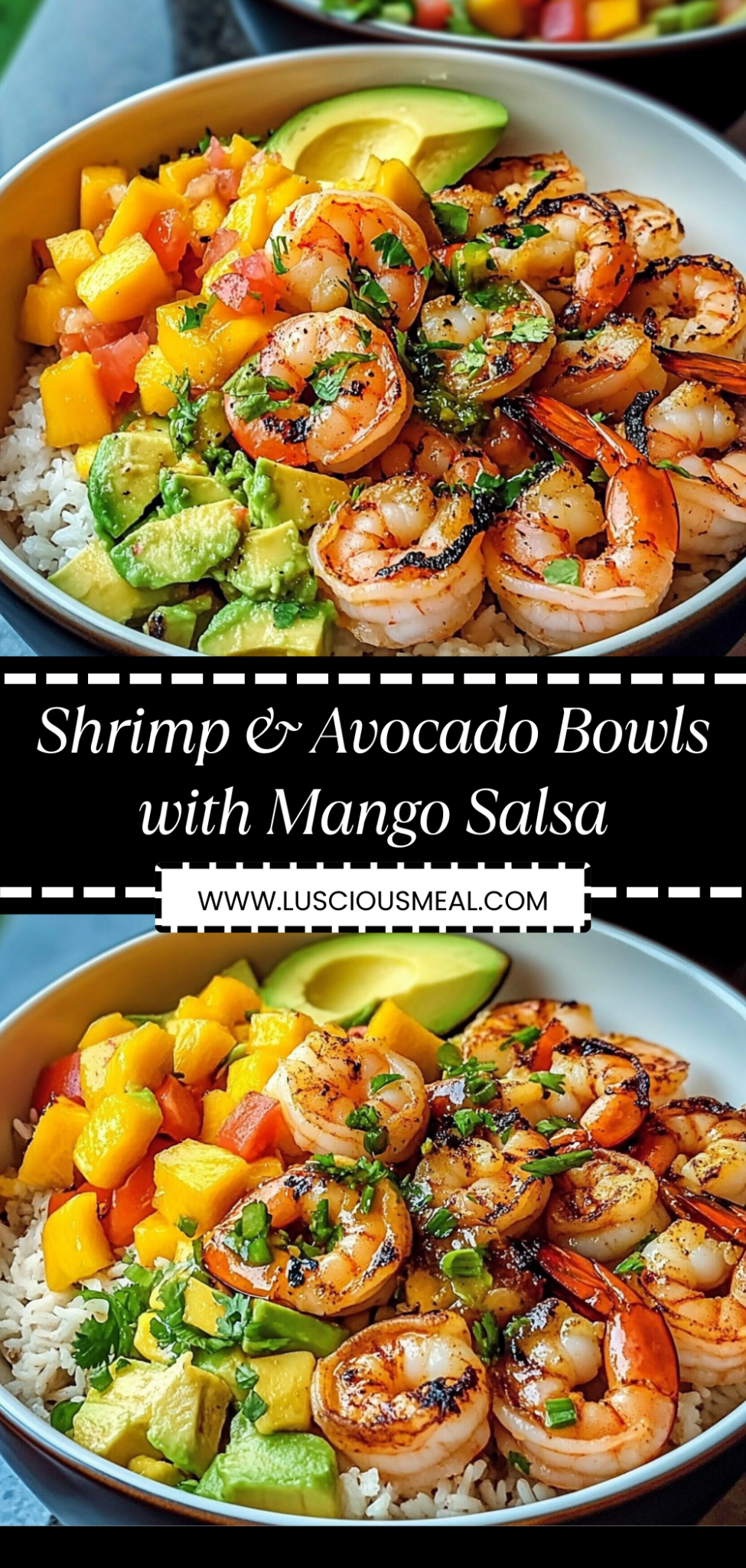 Tropical Seafood Bowls - lusciousmeal.com