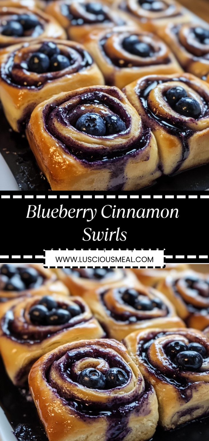 Blueberry Cinnamon Swirls - lusciousmeal.com