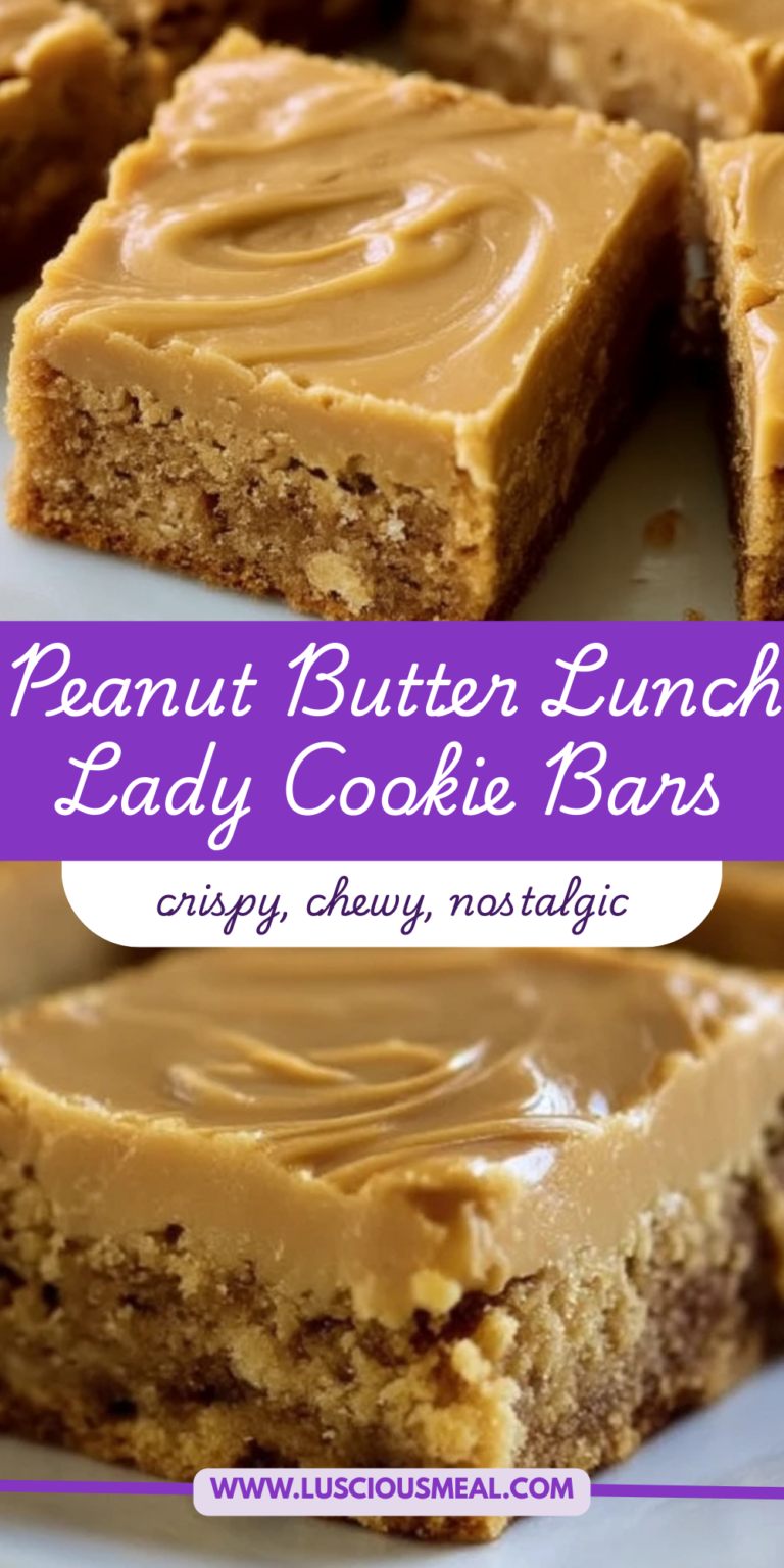 Peanut Butter Lunch Lady Cookie Bars - lusciousmeal.com